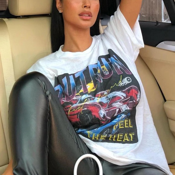 PrettyLittleThing | Tops | Graphic Car Tshirt | Poshmark